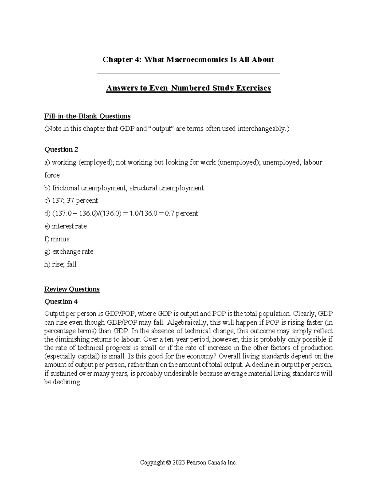 CH04 - Copyright © 2023 Pearson Canada Inc. Chapter 4: What ...
