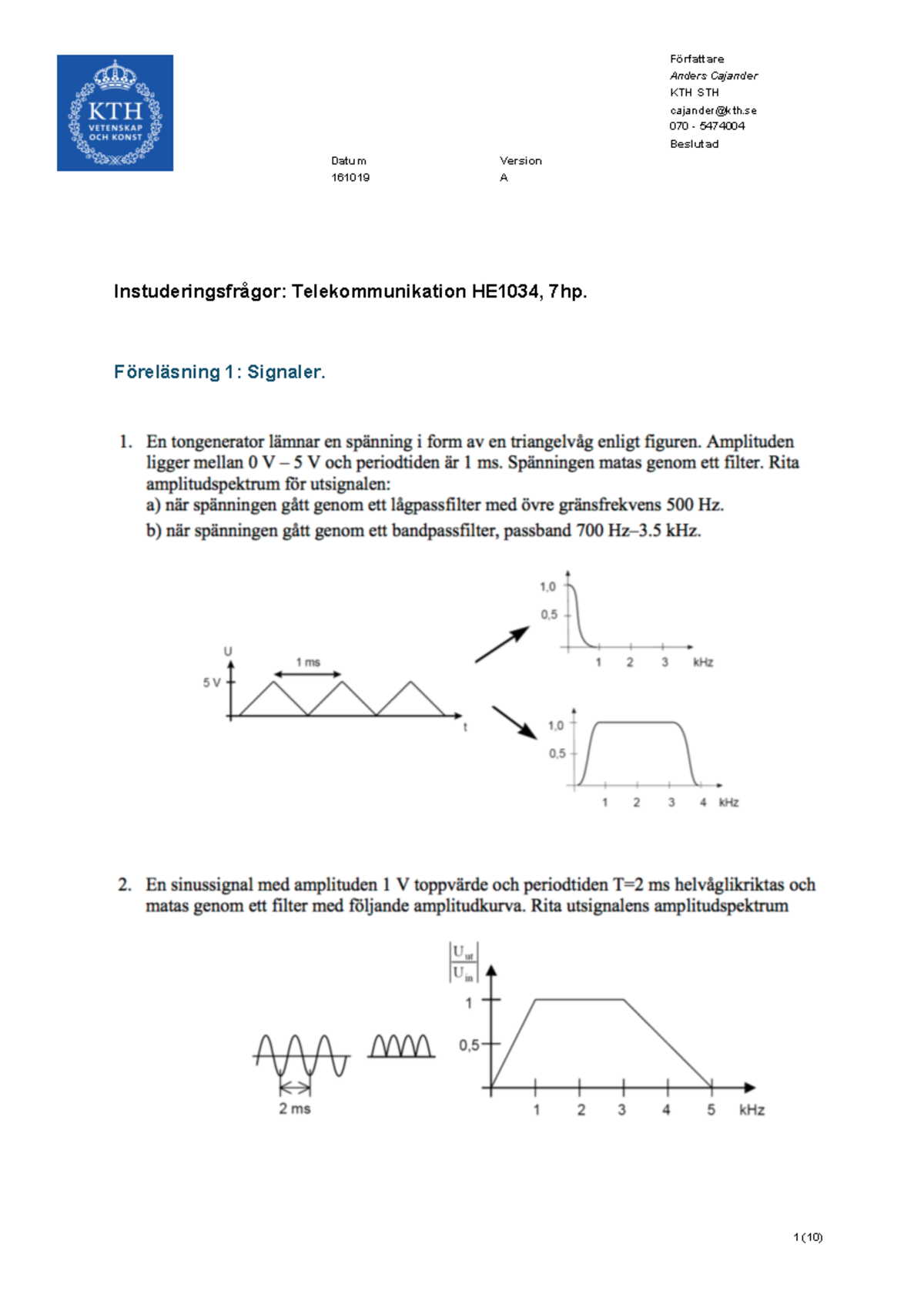 HE1034INST6 - .asd - Författare Anders Cajander KTH STH cajander@kth ...
