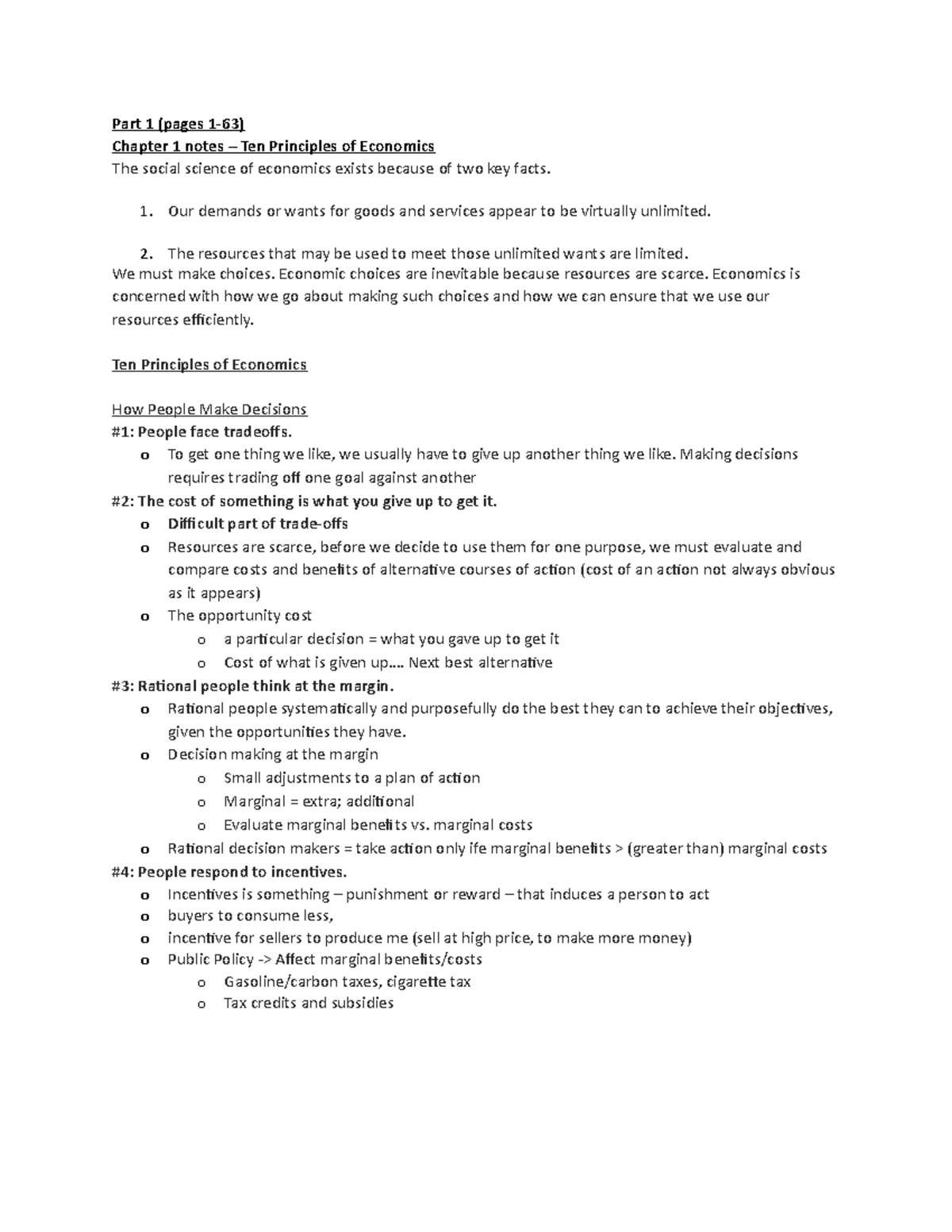 Chapter 1-5 Notes - Econ 247 - AU - Studocu