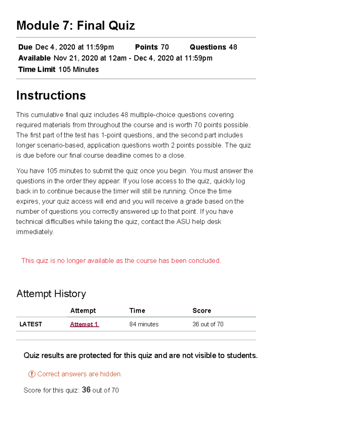 Module 7 Final Quiz SOC 352 Social Change (2020 Fall - B) - Module 7 ...