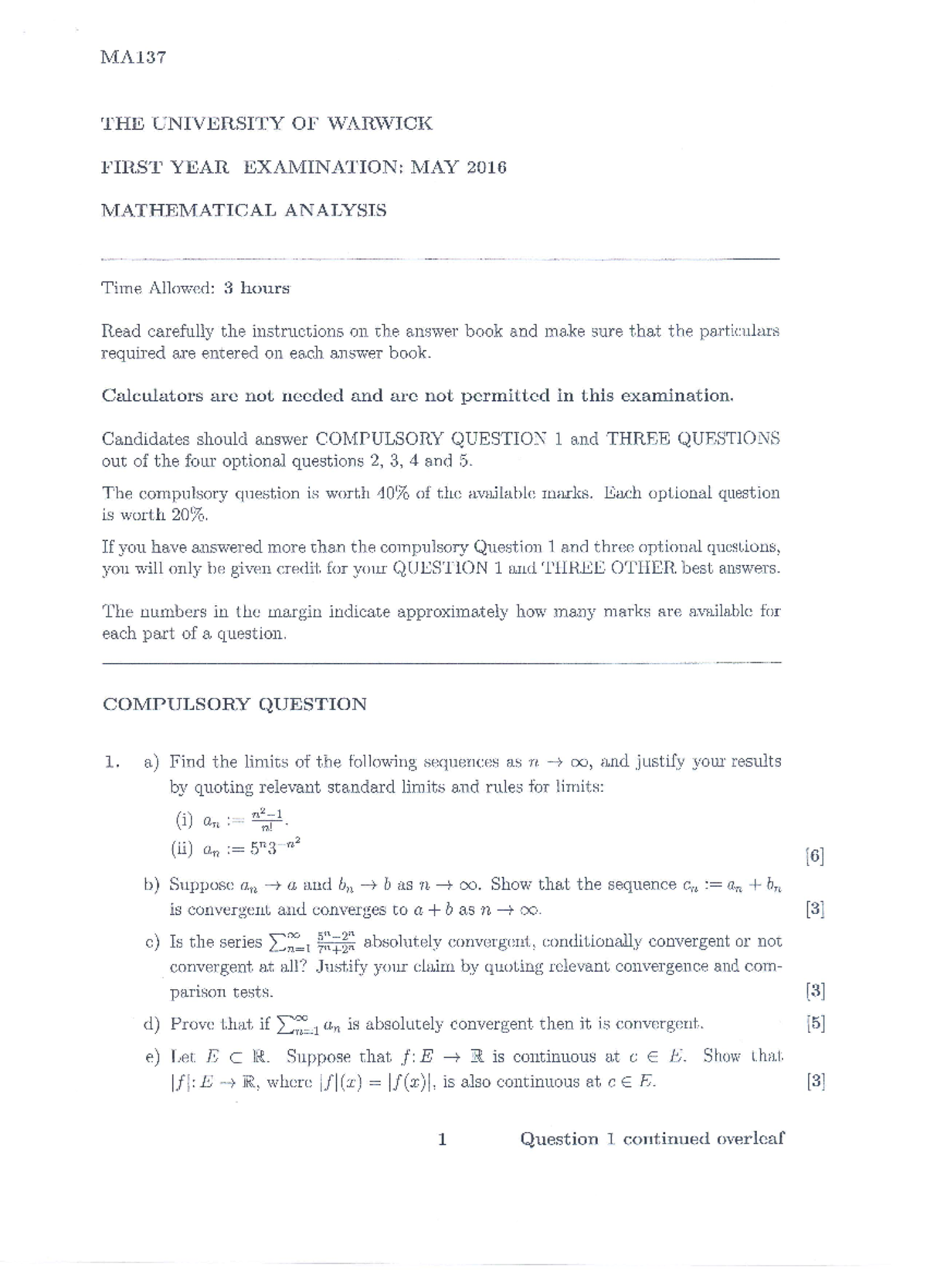 Ma1372 exam 2016 0001 - Maths past papers from the Institute of ...