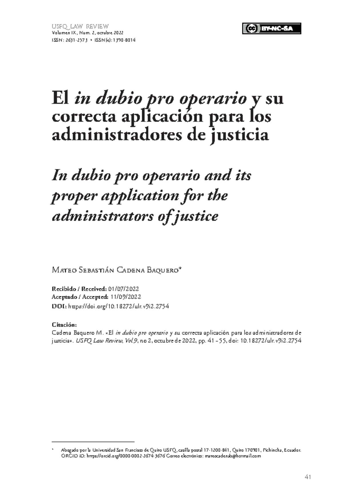 El+in+dubio+pro - mssksk - 41 El in dubio pro operario y su correcta ...