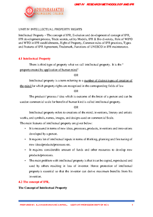 RPE Notes Module 5 - Research methodology and ipr - Studocu