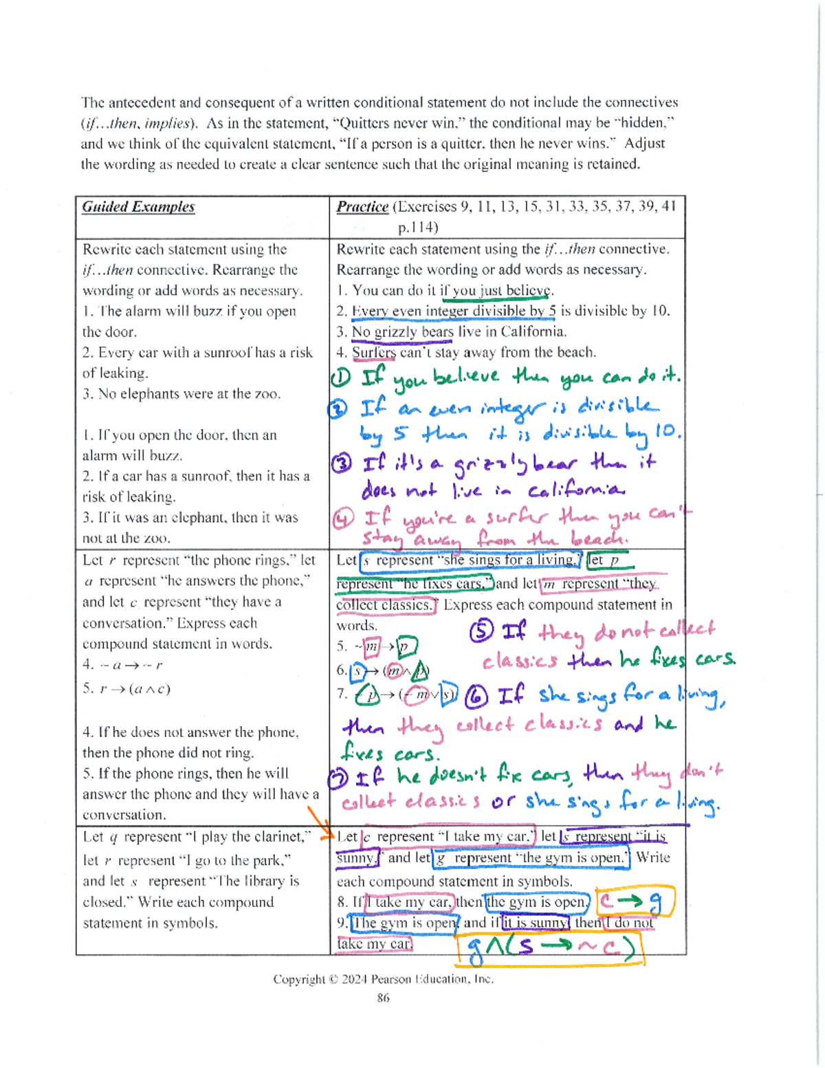 1304 End of chapter 3 - The antecedent and consequent of a written ...