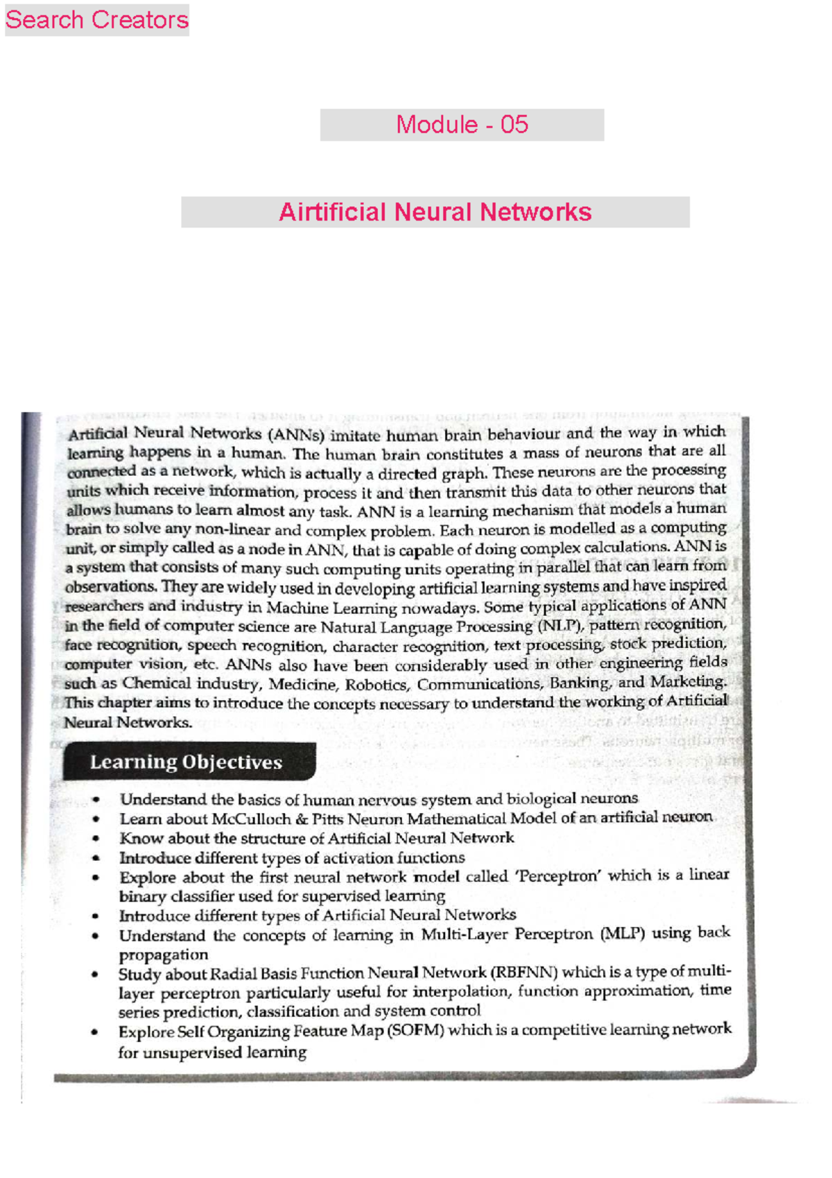 A I ml module-05 - THIS IS IMPORTANT - Artificial Intelligence and ...