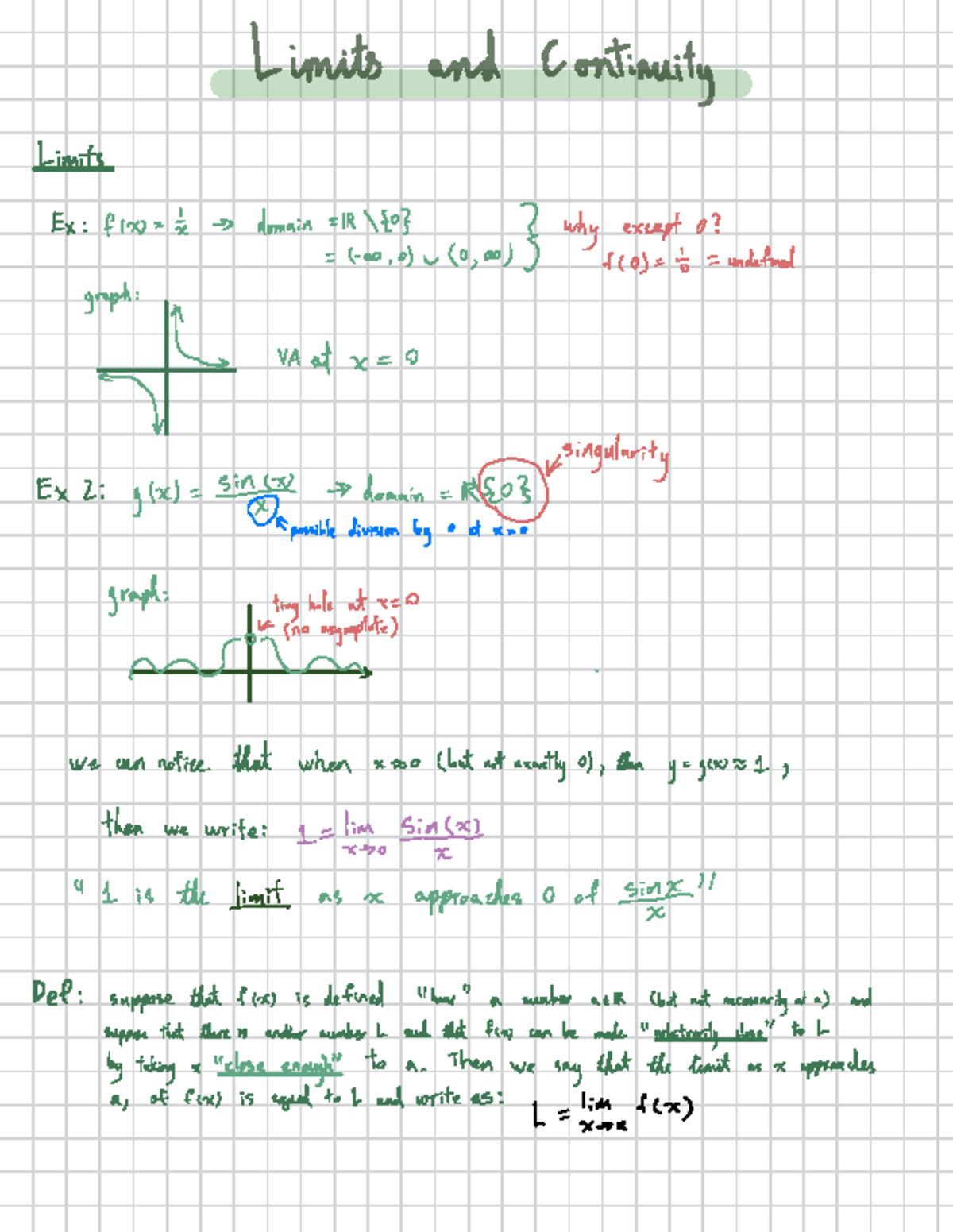 Limits - MATH 140 - Studocu