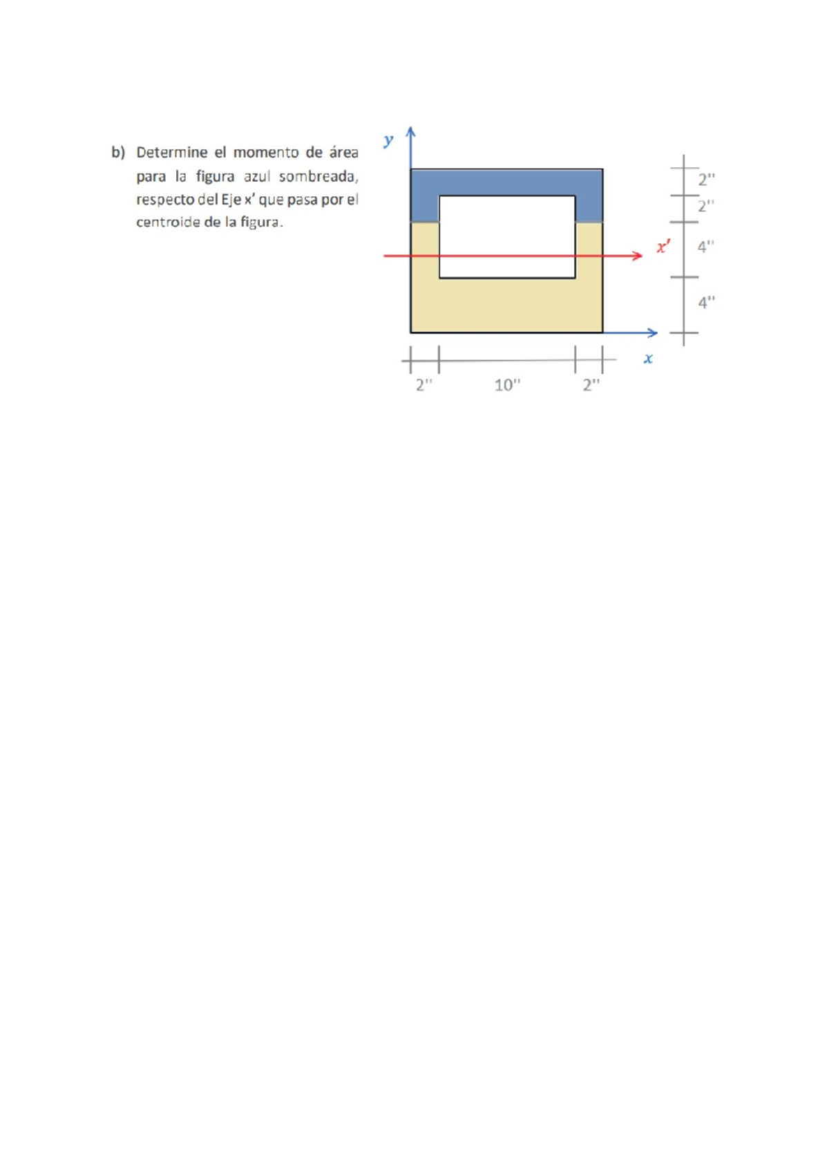 TF- Estatica-p2 - TF- Estatica - Estática - y b) Determine el momento de área para la figura ...