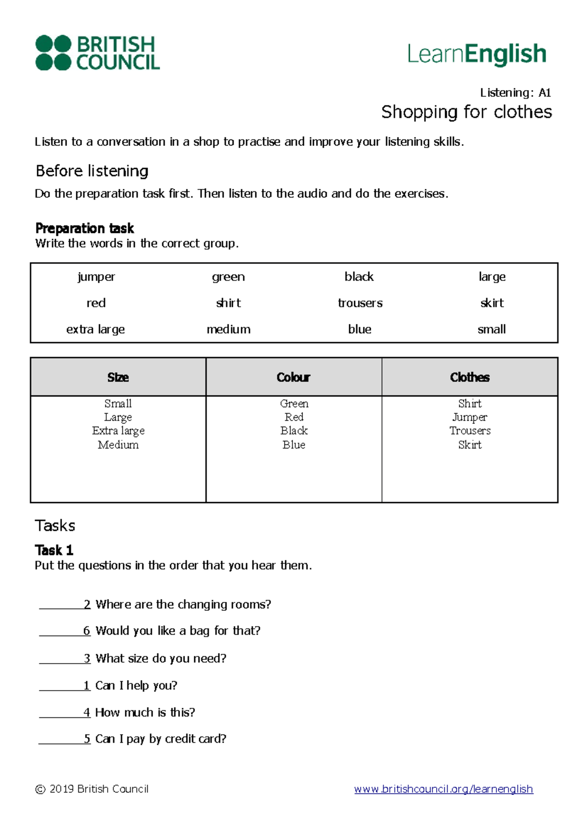 Shopping-for-clothes - © 2019 British Council britishcouncil ...