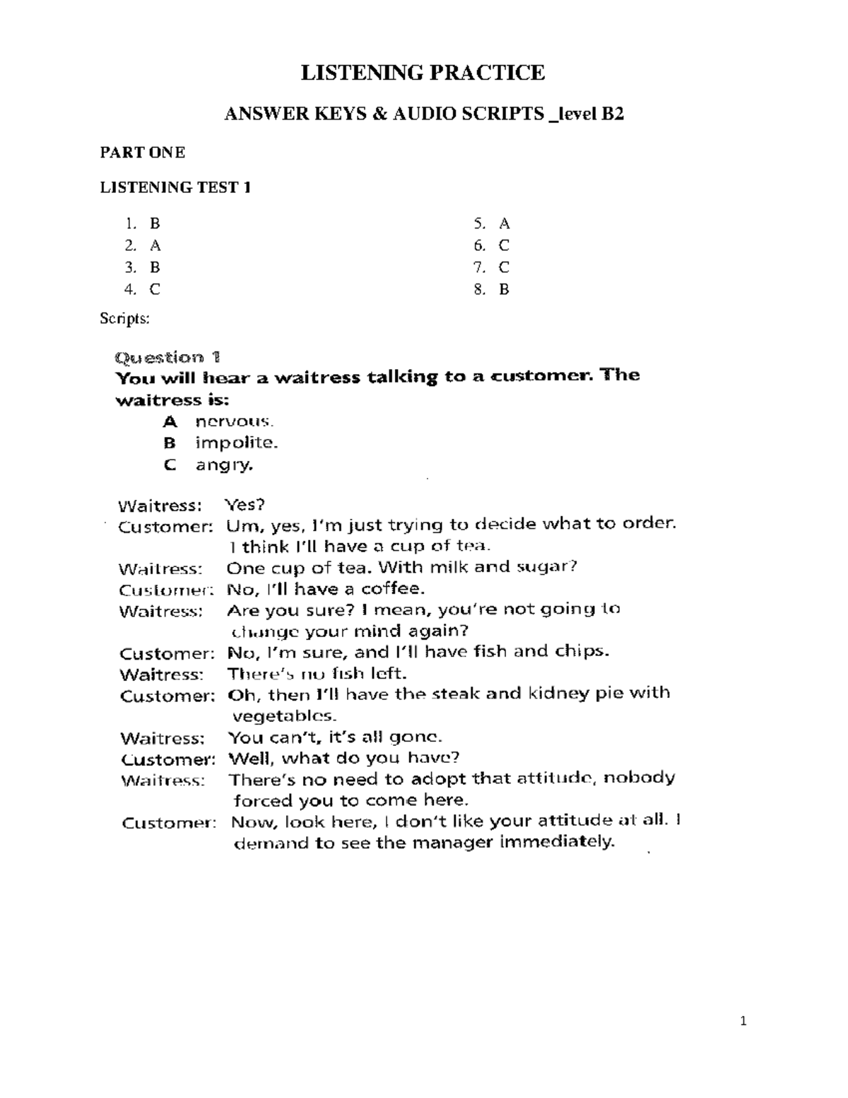 Part-1 Keys-and-Audio-scripts Listening-Practice-B2 - Kinh Doanh Quốc ...