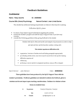 Motivation - Lecturer Derek Larkin - PSY2115 - EdgeHill - Studocu