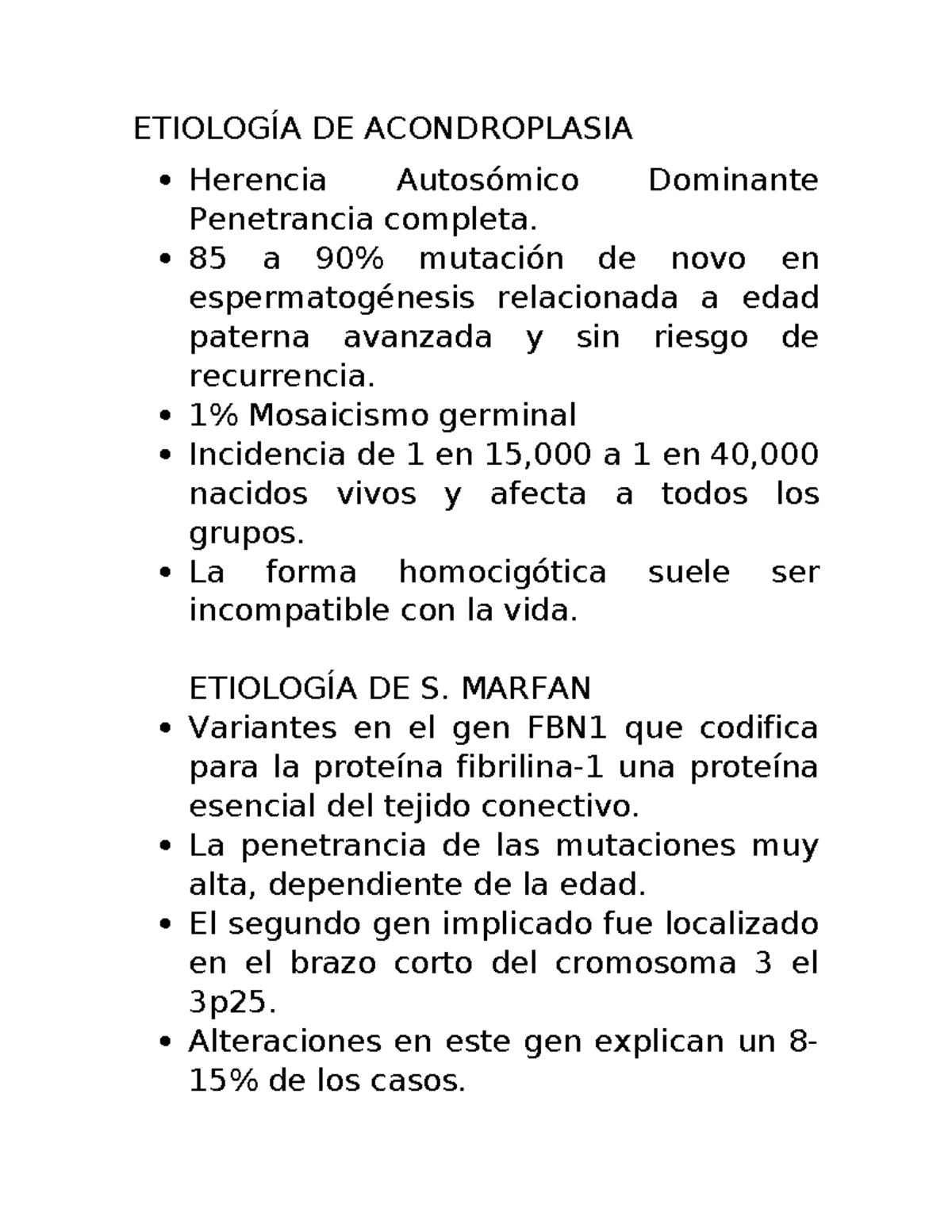 Etiología DE Acondroplasia - ETIOLOGÍA DE ACONDROPLASIA Herencia ...