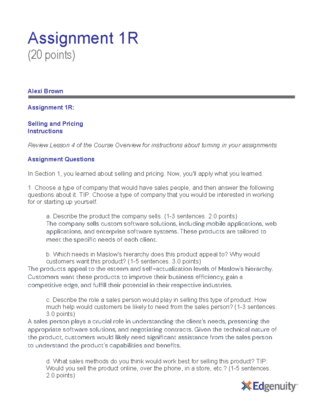 Assignment 1R - Apple is good at innovation for they are always coming ...