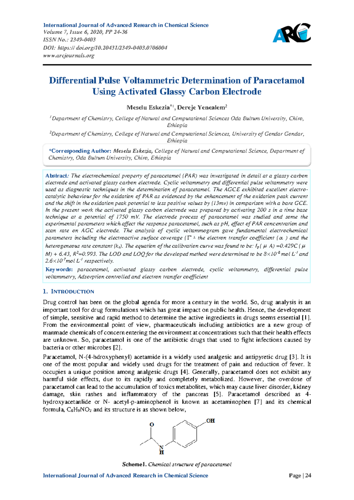 DPV paracetamol - International Journal of Advanced Research in ...