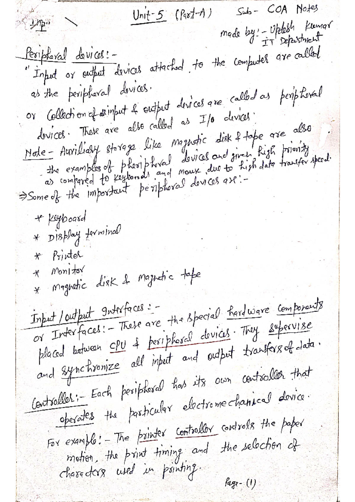 Unit 5 Part A Serial Communcation Asynchronous Data Tansfer And Modes Of Data Transfer Dma Etc