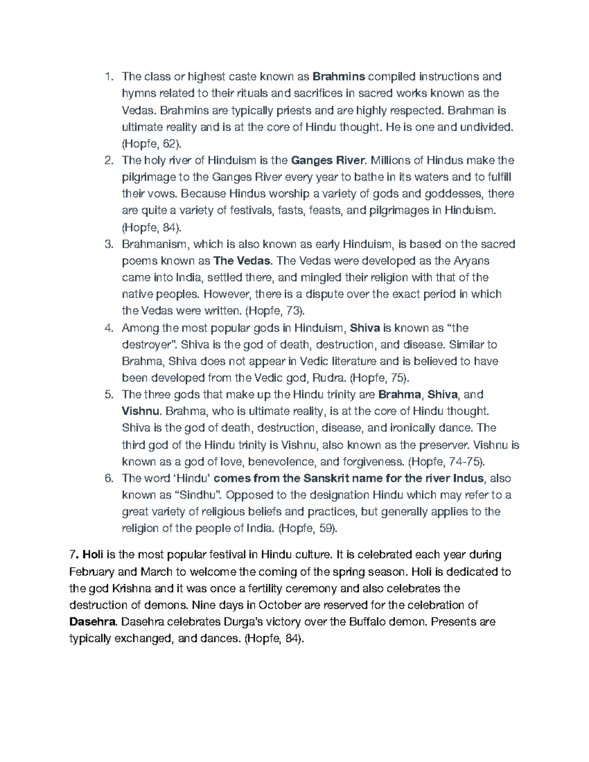 Discussion #1 hinduism 3 - The class or highest caste known as Brahmins ...