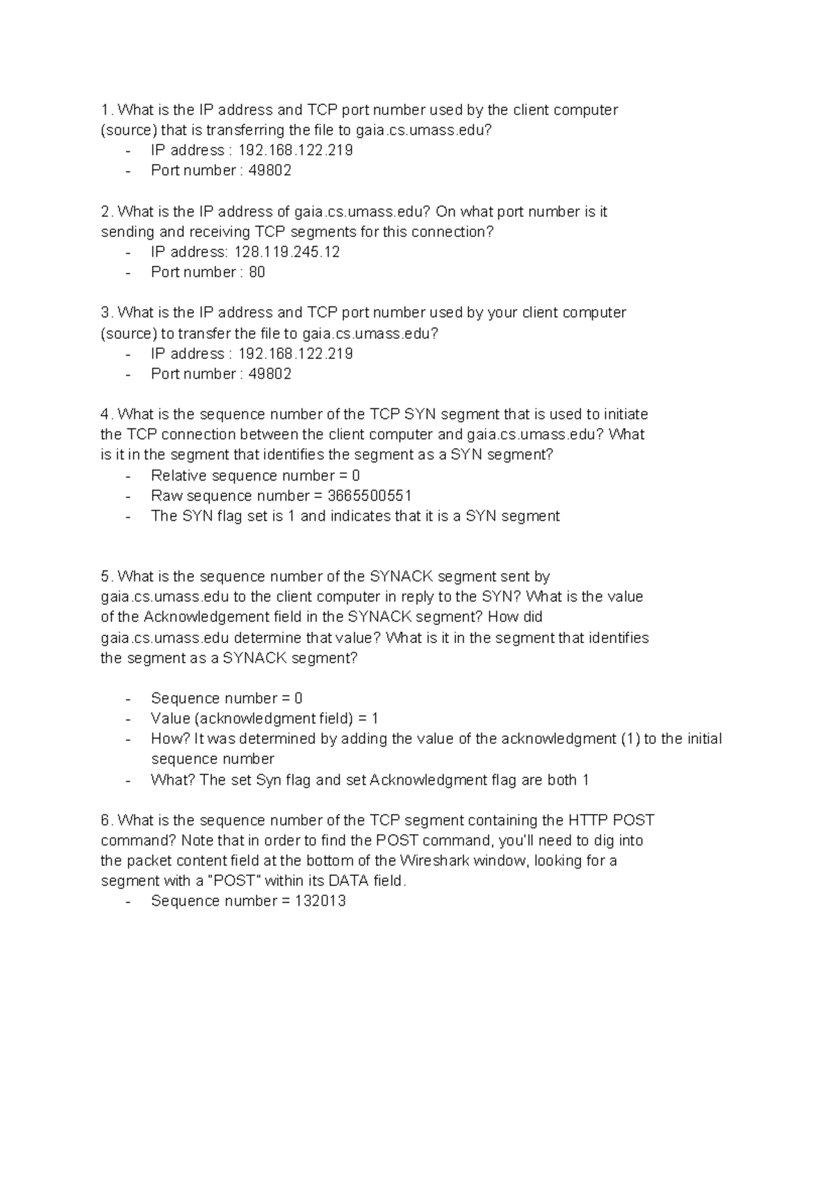 Net Fun week 6 - Netfun Week 6 - What is the IP address and TCP port ...