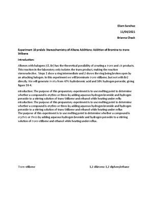 6 - Extraction - This is the lab document for experiment 6 for organic ...