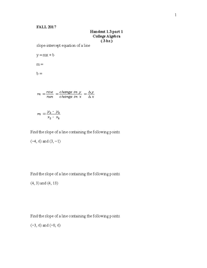 MATH 101 NOTE - Math 101 Class note - Math 101 - In-Class Notes Unit 1 ...