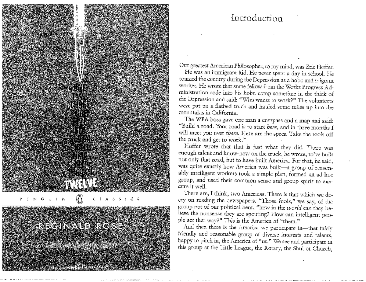 12 Angry Men full text - gegretyhr - Introduction Our greatest American ...