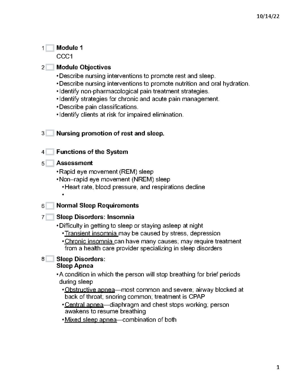 PRN1032 Client Centered Care I Lecture 1 - 10/14/ 1 Module 1 CCC Module ...