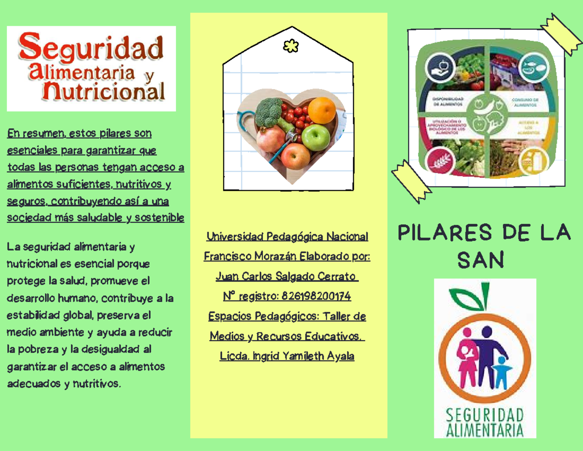 Pilares de la SAN - mATERIAL - PILARES DE LA SAN En resumen, estos ...