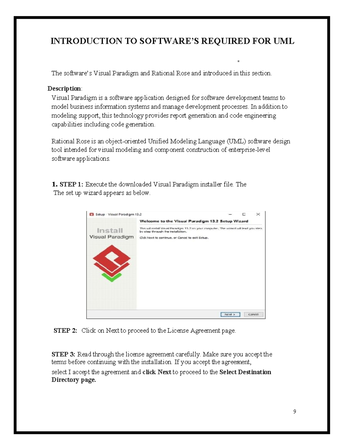 Ooad Lab Introduction Introduction To Software S Required For Uml The Software S Visual