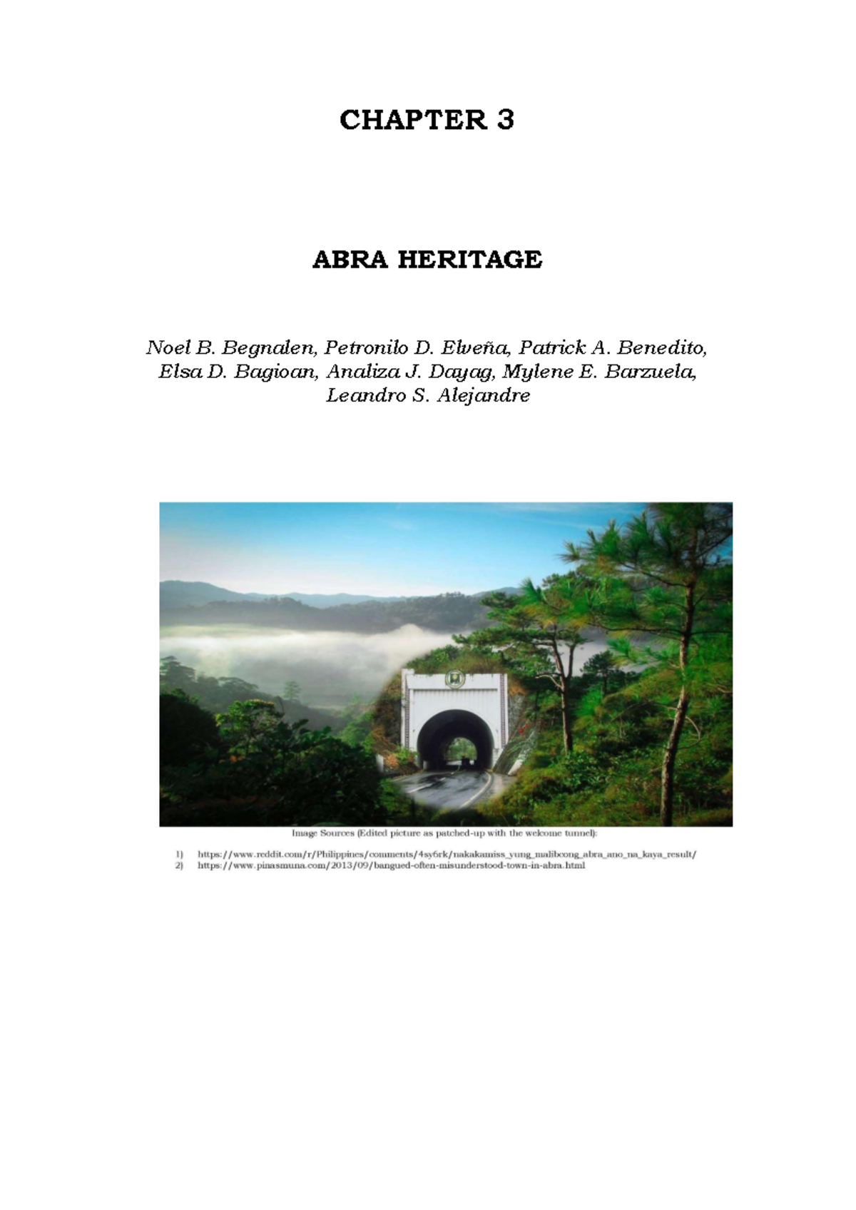 Chapter 3 ABRA - About the Rich heritage in the Province of Abra ...