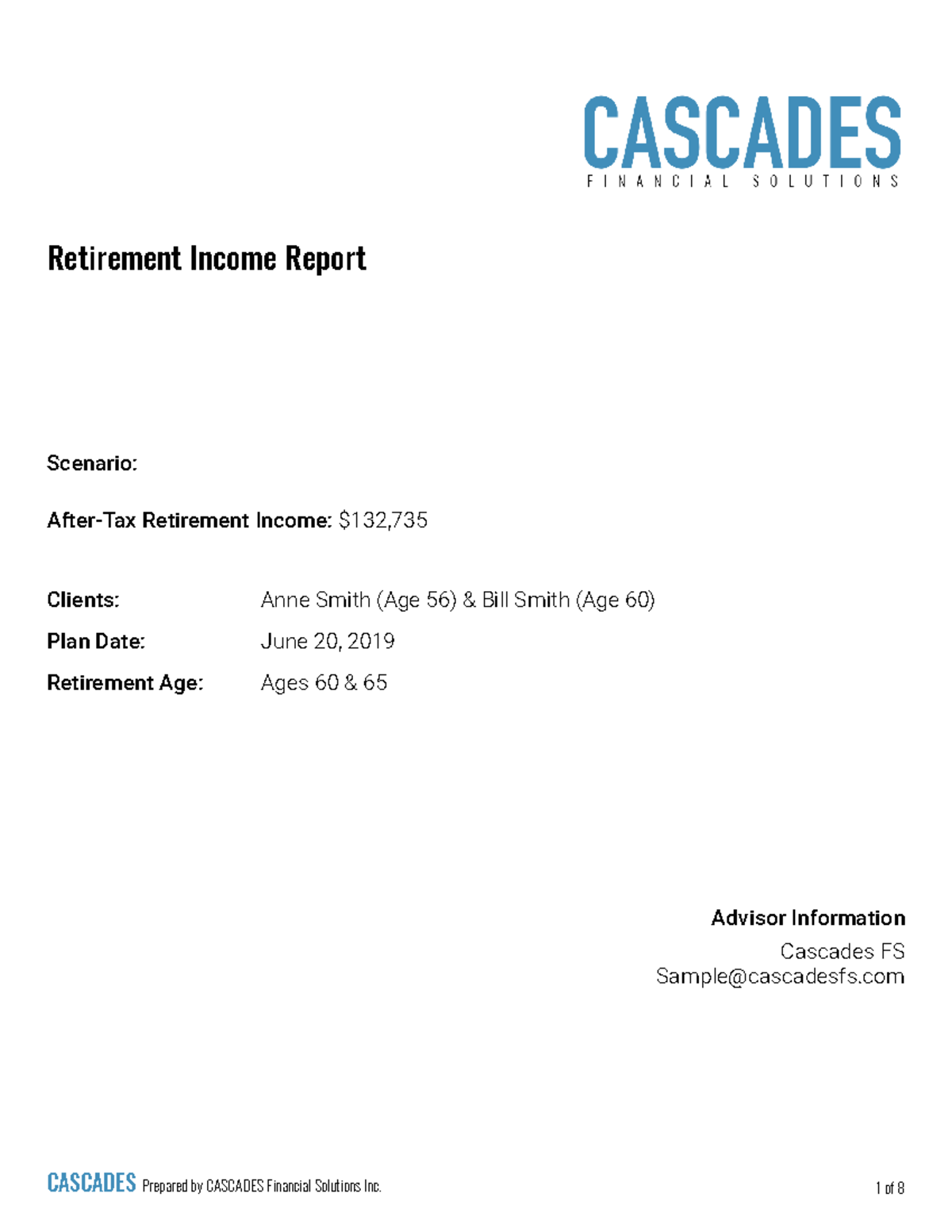 Sample-Report - assignment - Retirement Income Report Scenario: After ...