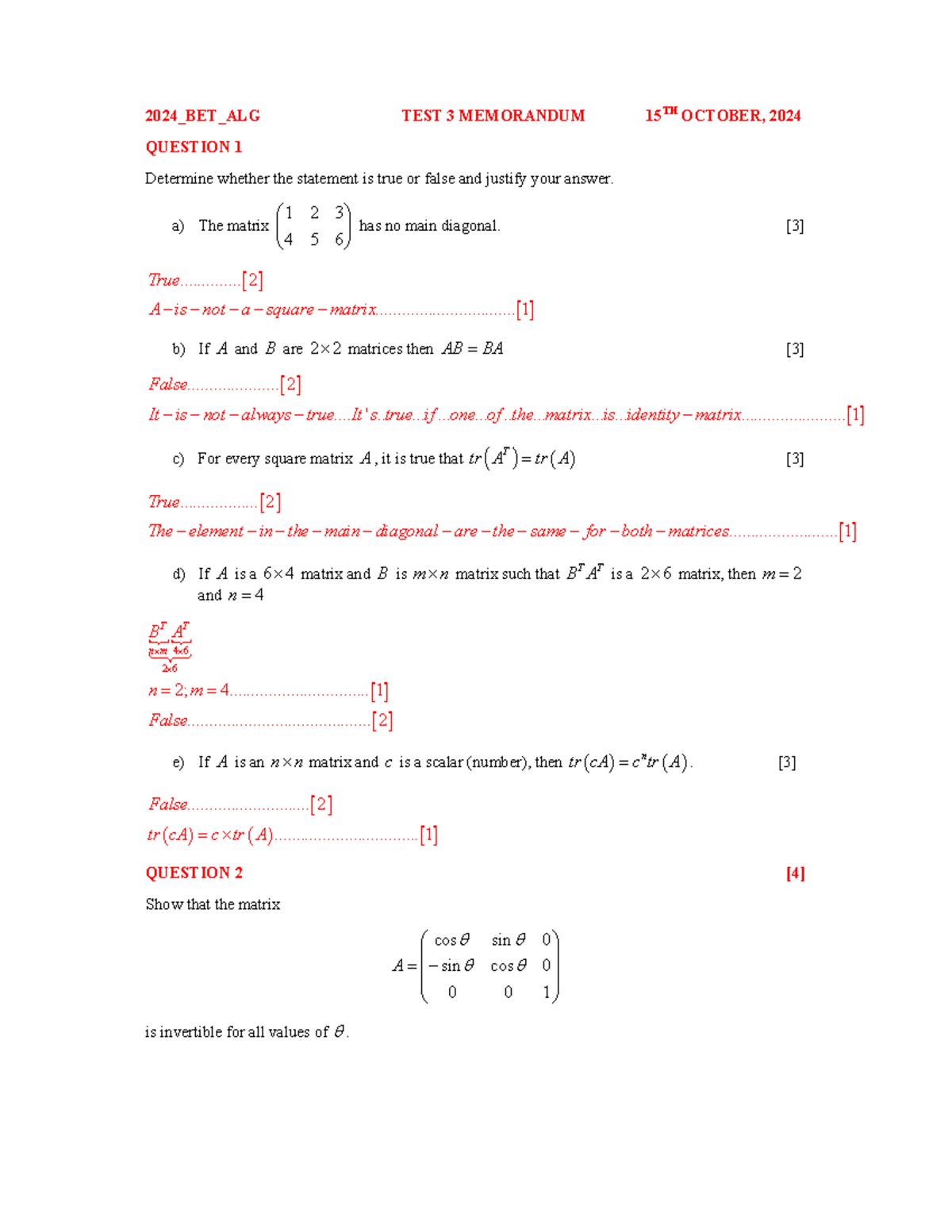 COMP ENG TEST 3 Memorandum - 2024_BET_ALG TEST 3 MEMORANDUM 15 TH ...