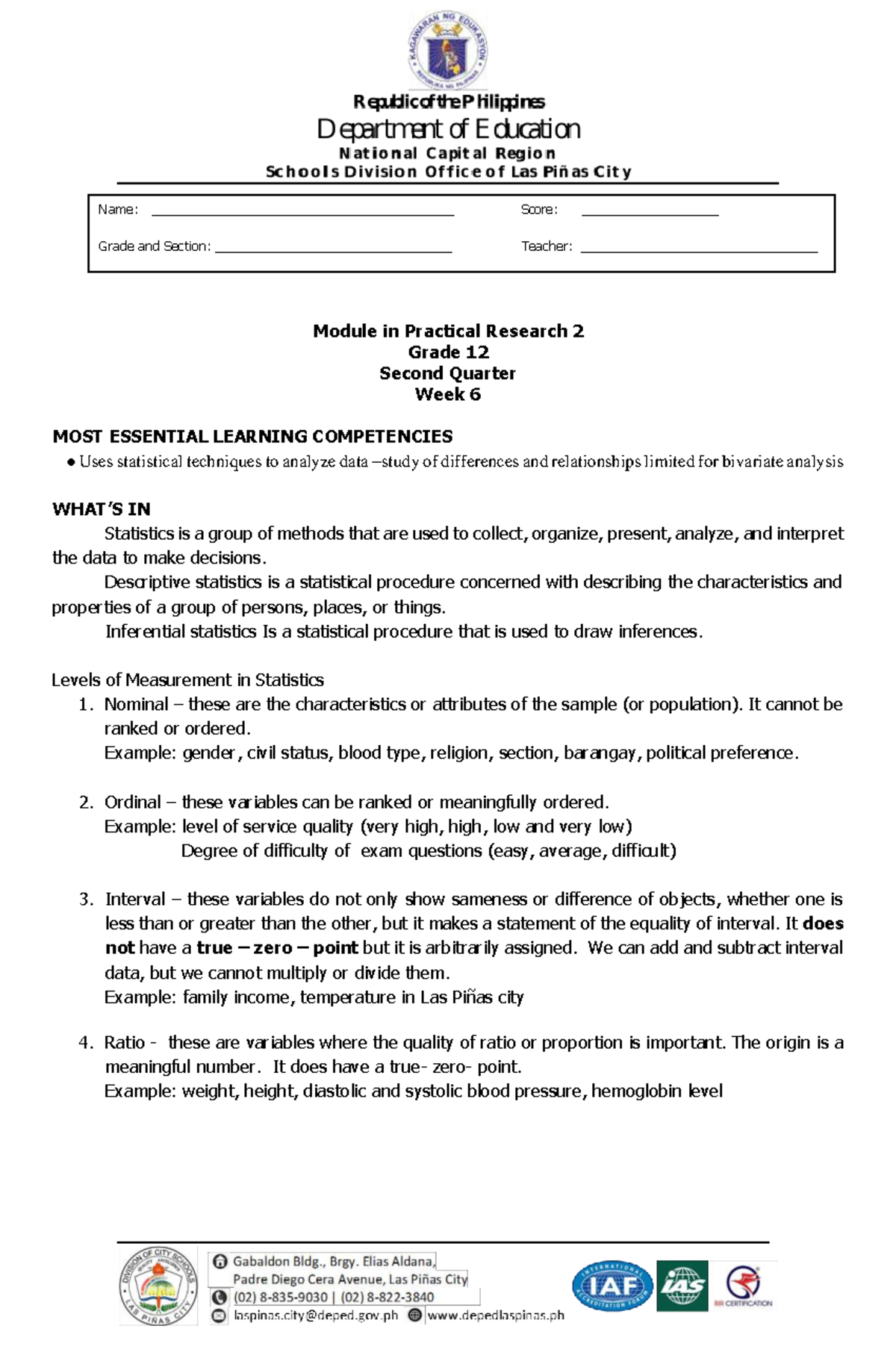 Inbound 7240882920649547414 - Module in Practical Research 2 Grade 12 ...