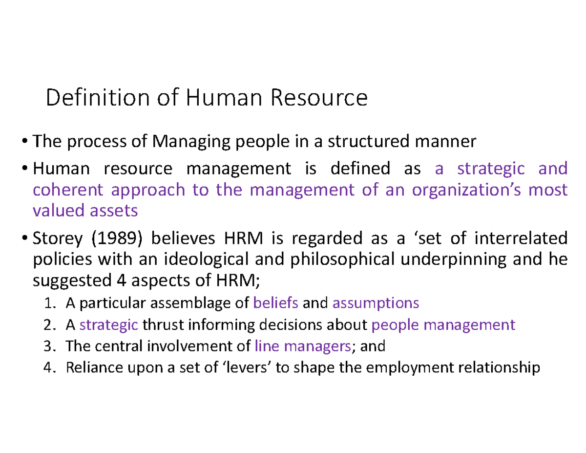 HRM ppt (First round Tutor)HRM ppt (First round Tutor) - Definition of ...