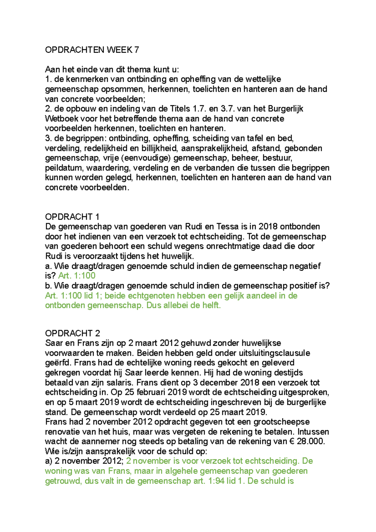 Opdrachten WEEK 7 - OPDRACHTEN WEEK 7 Aan het einde van dit thema kunt ...