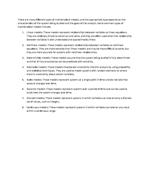 How to answer - To answer a mathematical modeling question, you should ...