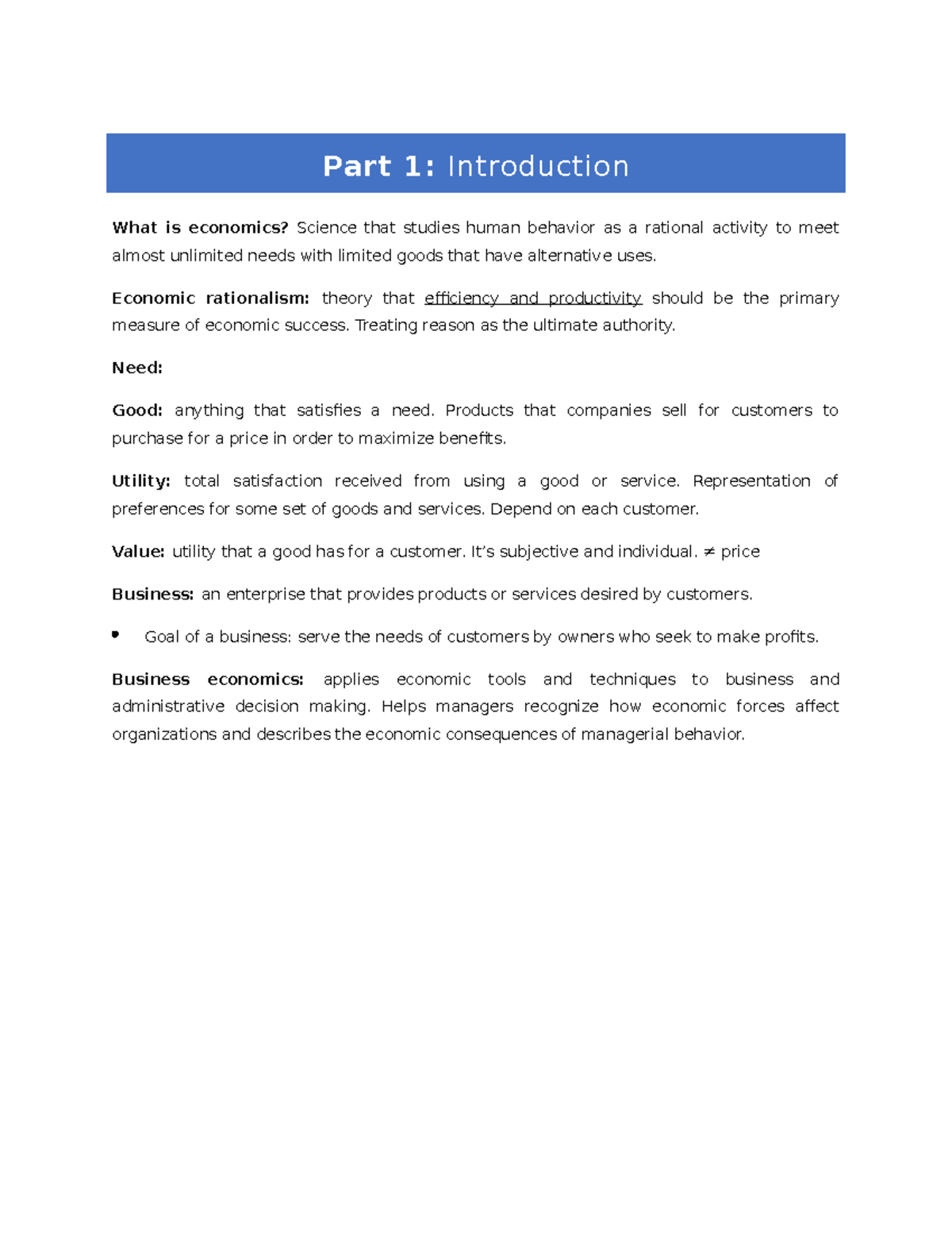 Business Part 1 - Introduction International Business UB - Part 1: Introduction What is ...