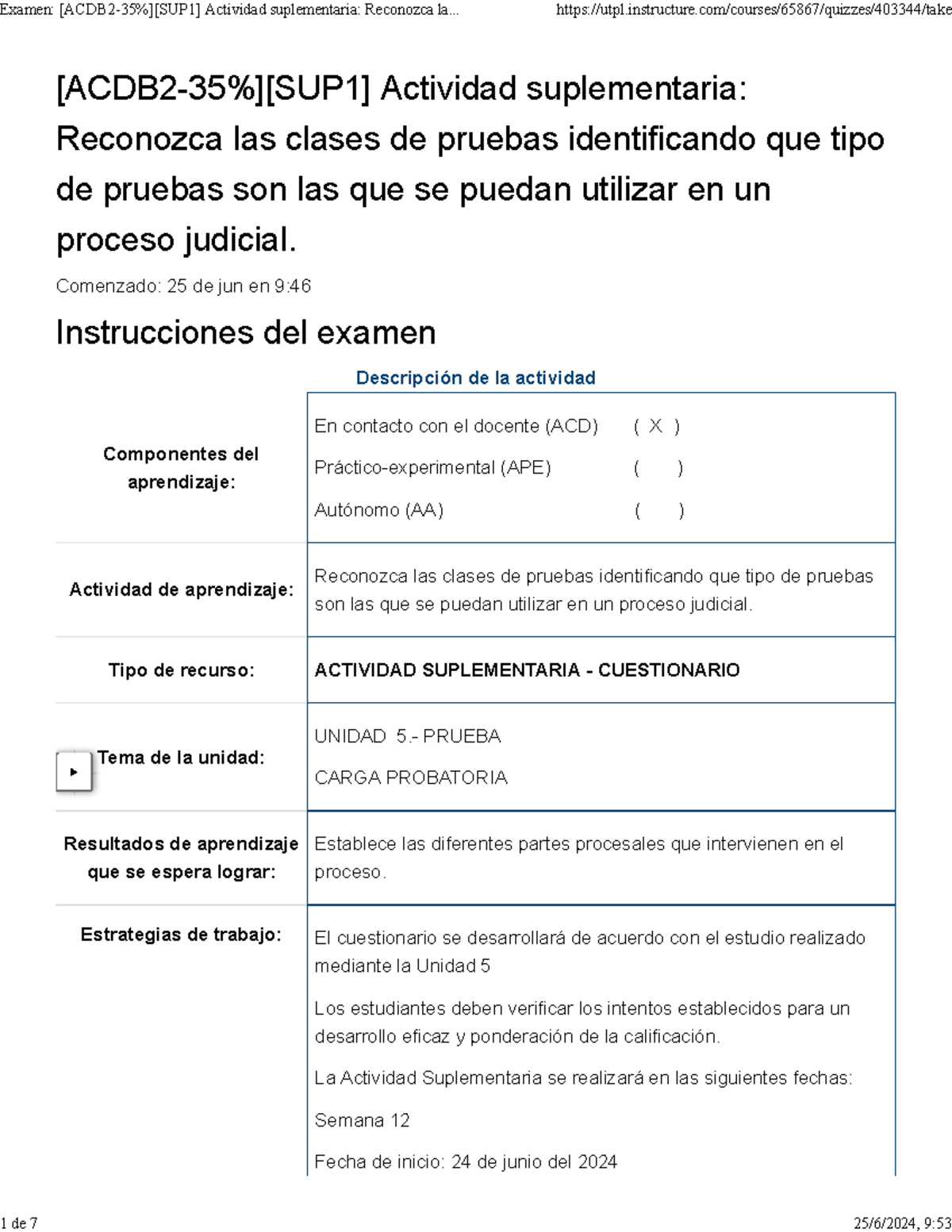 Examen~2 - 10/10 - [ACDB2-35%][SUP1] Actividad suplementaria: Reconozca ...