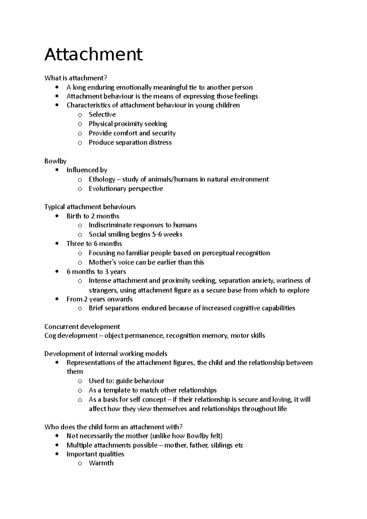Attachment - Schore’s modern attachment theory 2015 - Attachment is ...