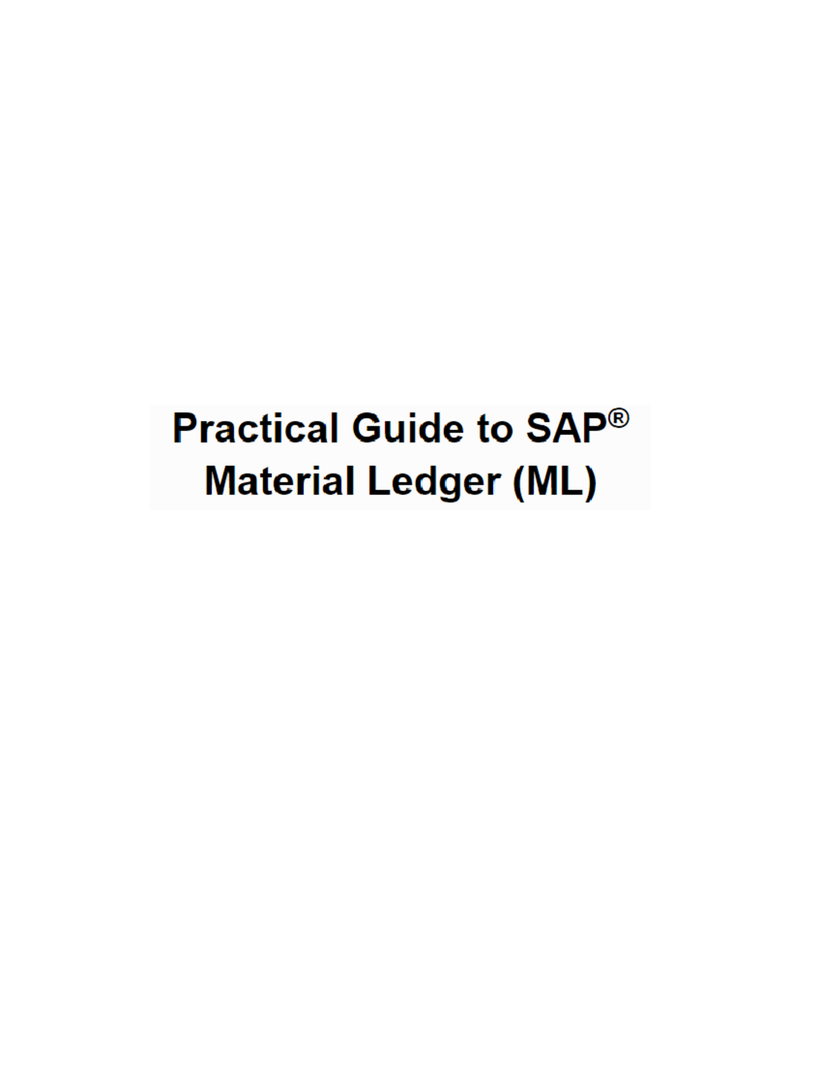 Scribd - SAP ZCL_FI_FAGLL03H_IMP - Table of Contents 1 Introduction to SAP Material Ledger 1 ...