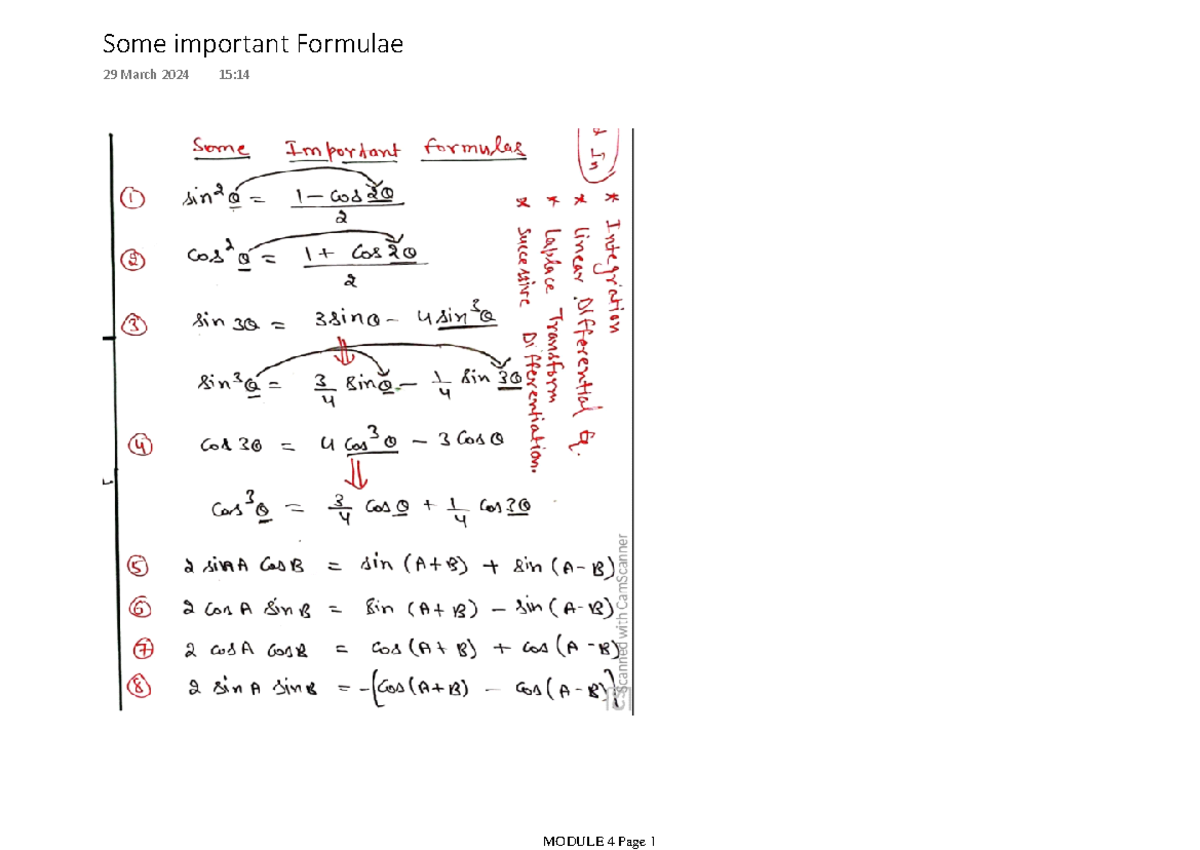 DET M4 ownotes - IMP NOTES DET4 - Differential Equations and transforms ...