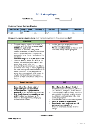 Week 11 Report (Final week start up Challenge) - Z1212: Group Report ...