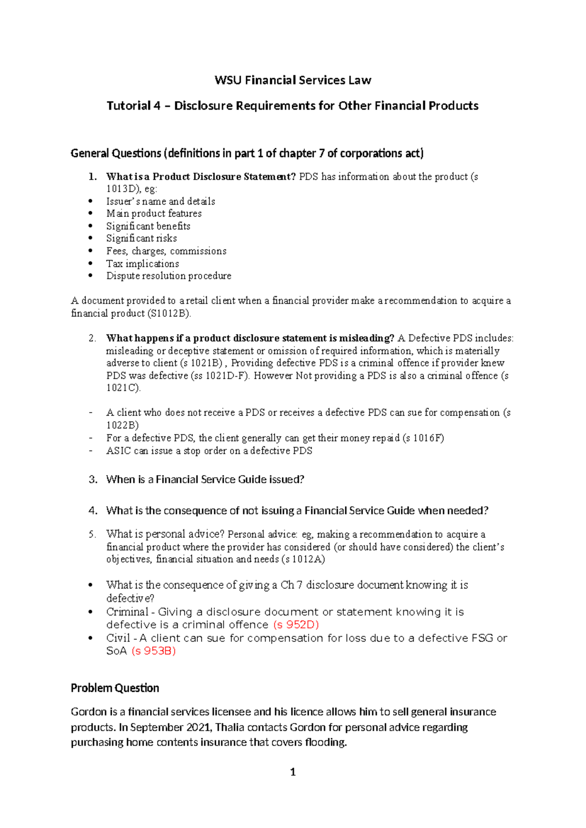 FSL-T4Q+A - Tutorial 4 Questions and answers - WSU Financial Services ...
