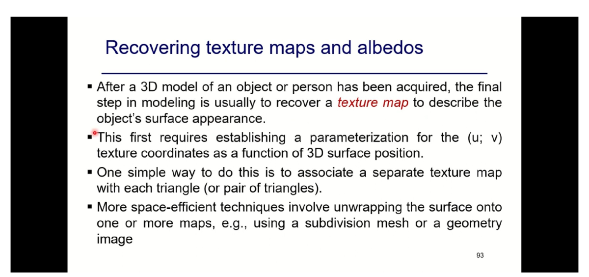 Recovering texture maps and albedos - If sub-surface scattering effects ...