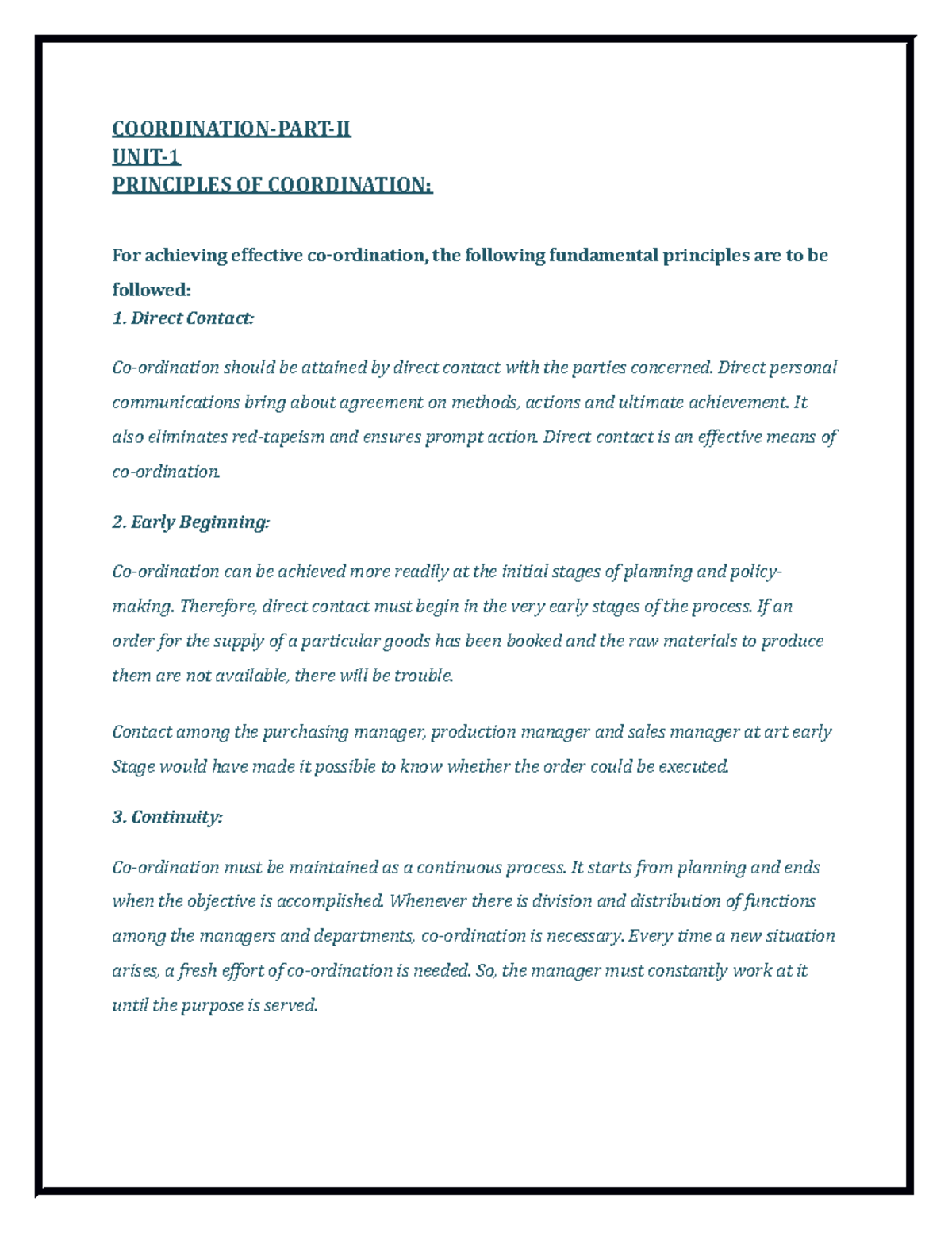 Coordination Part-PRINCIPLES OF COORDINATION: - COORDINATION-PART-II ...