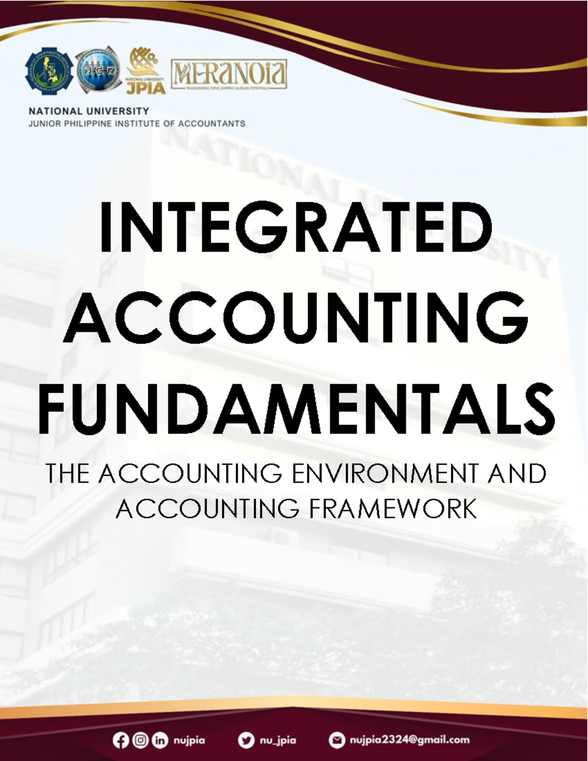 [THE Accounting Environment AND Accounting Framework] Nujpia 2324 ...