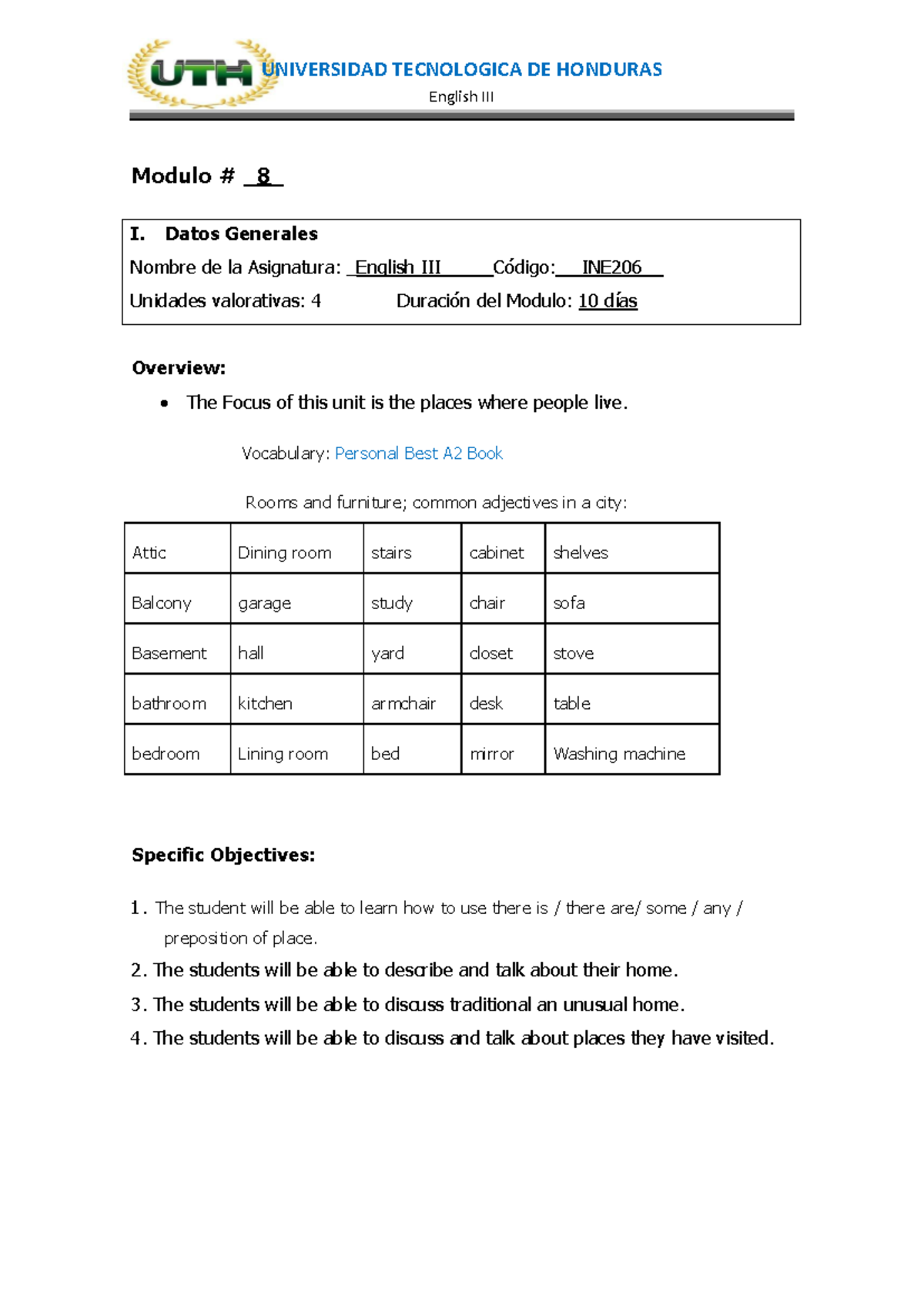 English III Module 8 mod - English III Modulo # 8 Overview: The Focus ...