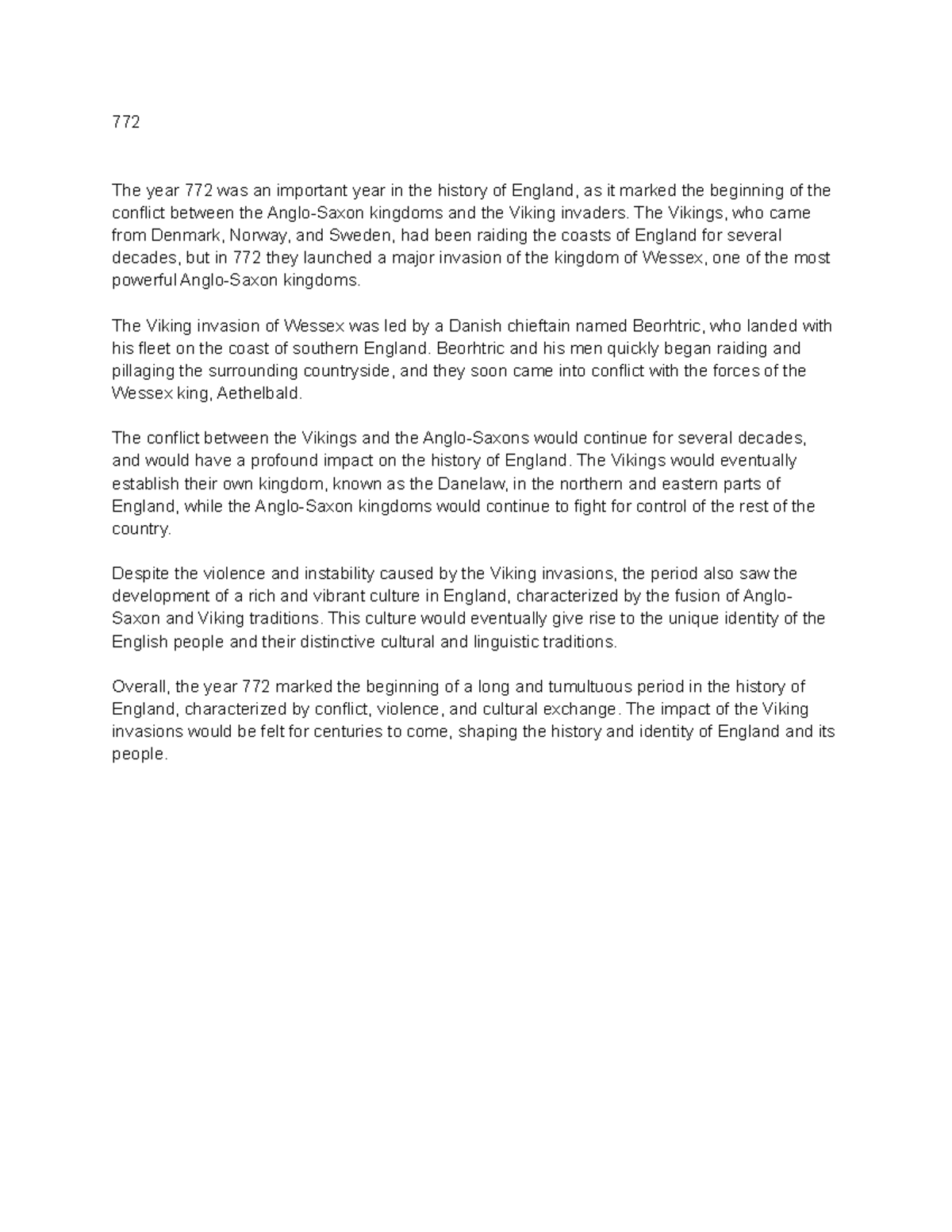 703 (59) - Facts - 772 The year 772 was an important year in the ...