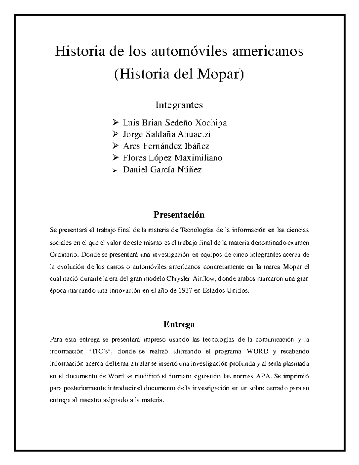 Mopar - Historia de los automóviles americanos (Historia del Mopar ...