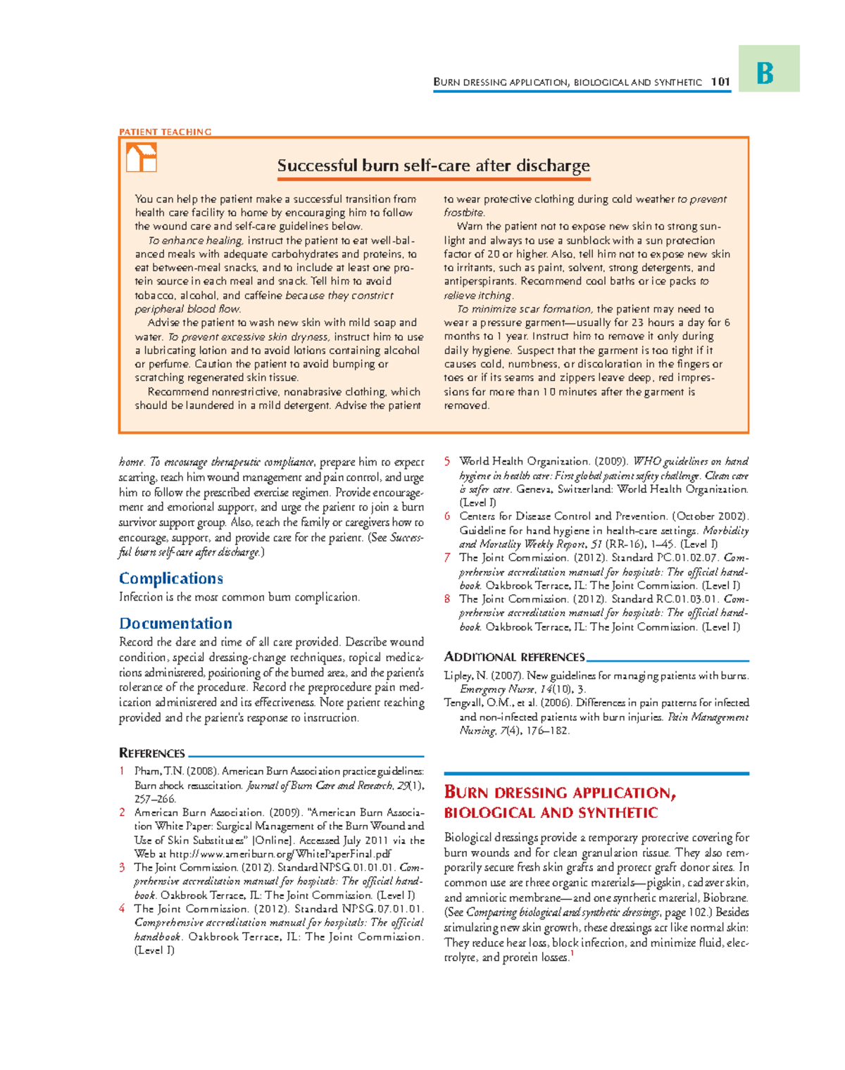 Nursing procedures 11 - BURN DRESSING APPLICATION, BIOLOGICAL AND ...