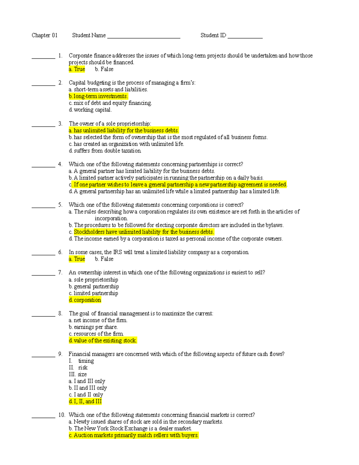 358523915-QUIZ - iNTERNATIONAL BUSINESS AND TRADE - Chapter 01 Student ...