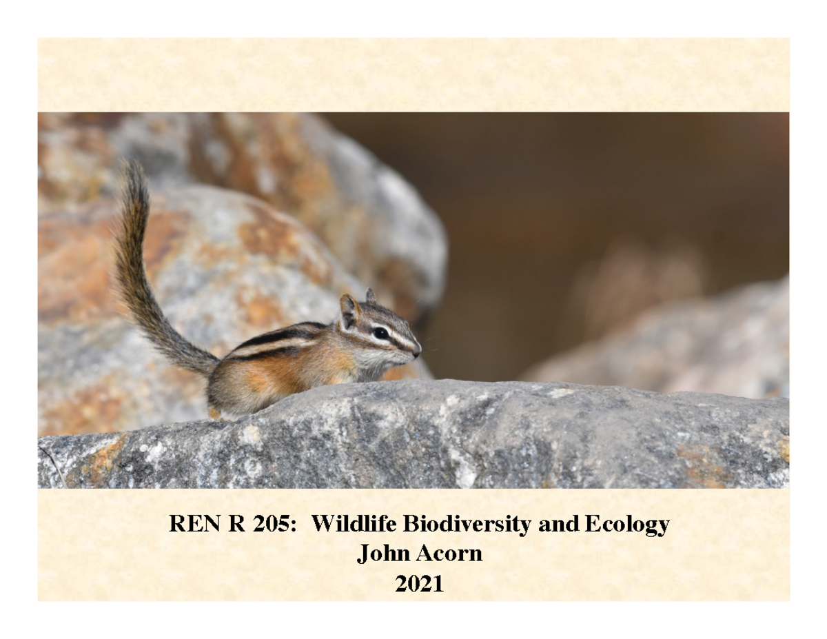 1 Birds - Class notes - REN R 205: Wildlife Biodiversity and Ecology ...