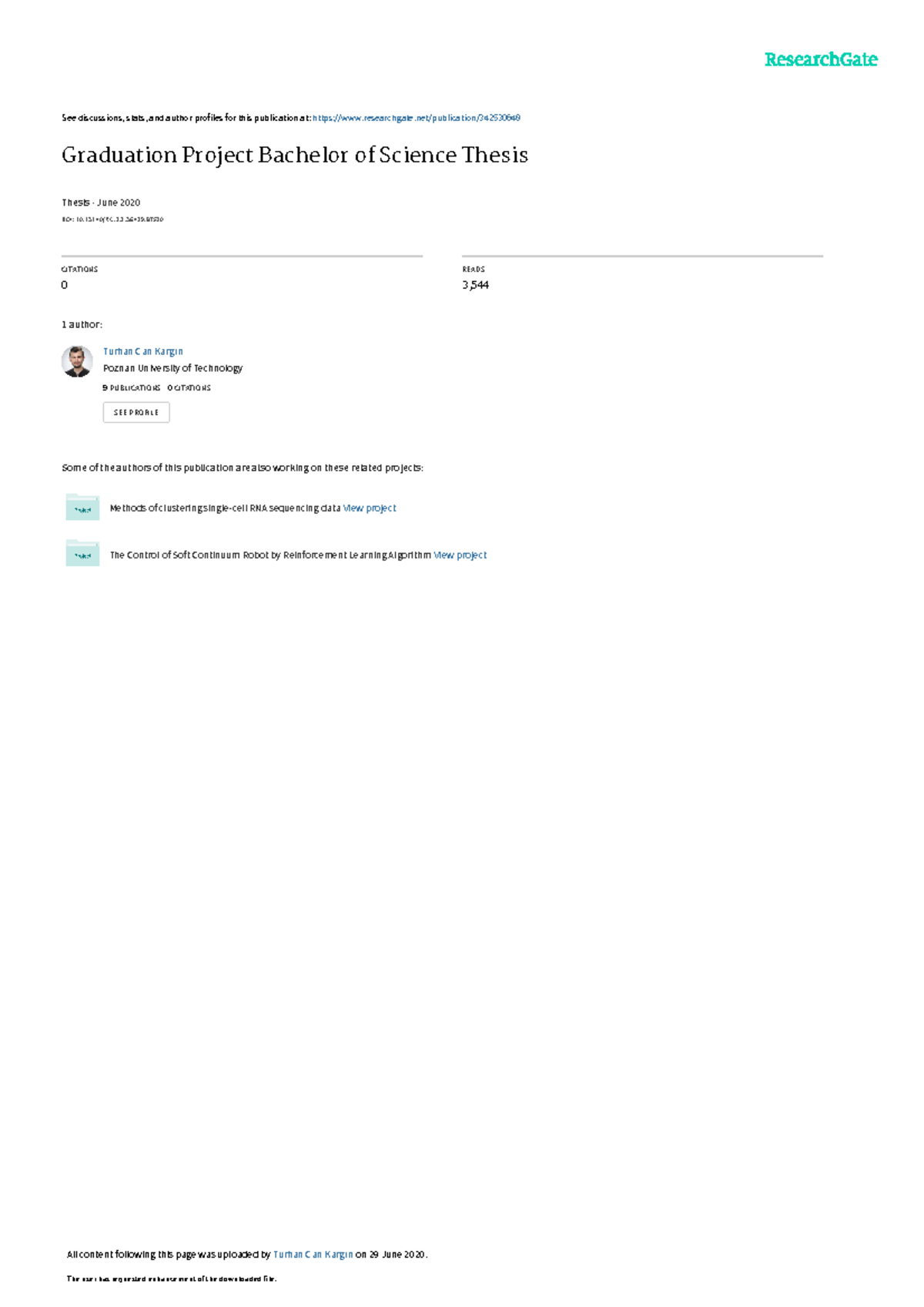 Turhan Can Kargn Graduation Thesis - See discussions, stats, and author ...